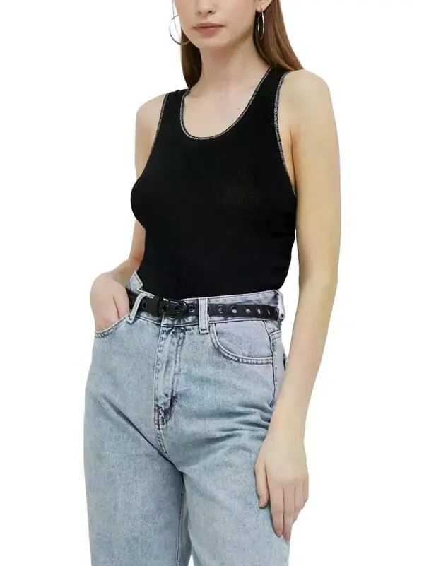 Dkny Ruched Tank Top - Black