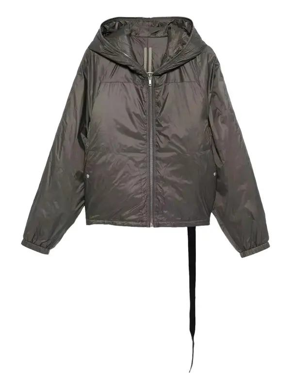 Rick Owens Zip-up Hooded Jacket - Grey