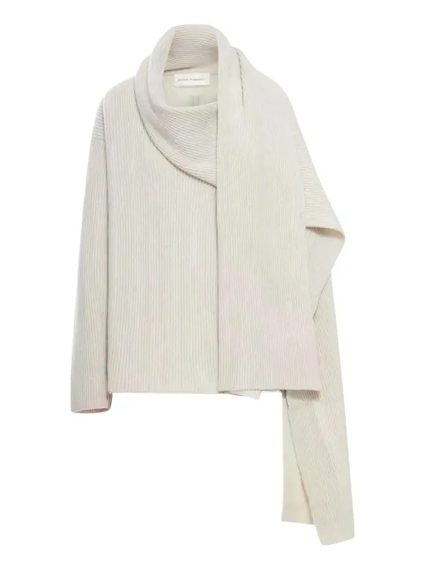NICCOLO PASQUALETTI Scarf-detail Jumper - Grey