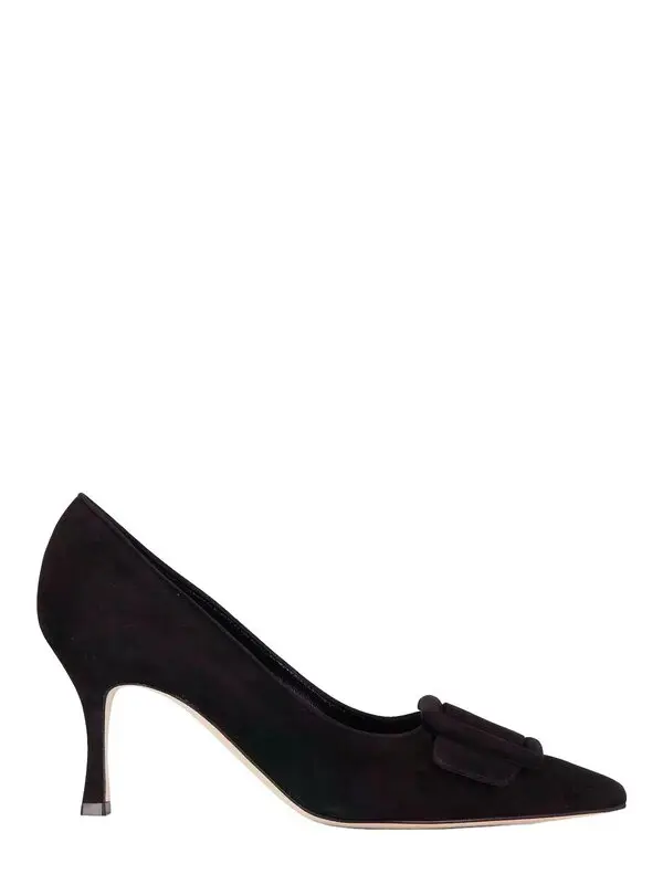 Manolo Blahnik May Buckle-detail 70mm Pumps - Black