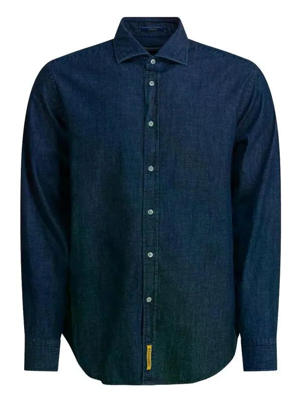 B.D.BAGGIES Buttoned Cotton Shirt - Blue