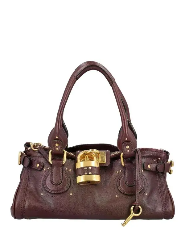 Chloé Paddington Padlock Detail Shoulder Bag - Brown
