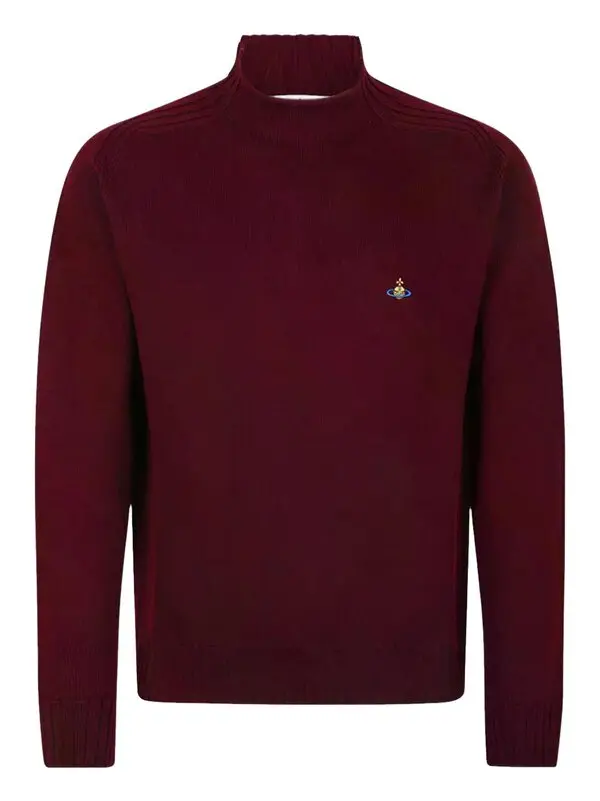 VIVIENNE WESTWOOD Ribbed Logo Sweater - Red