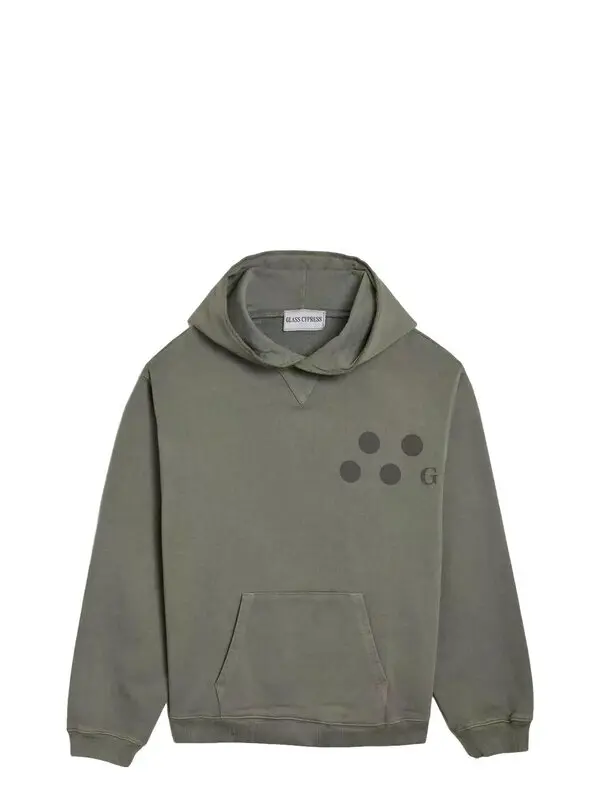 GLASS CYPRESS Logo Hoodie - Grey