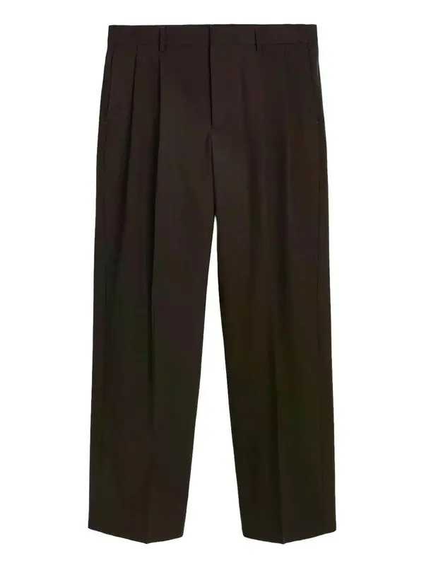 SUNFLOWER Pleated Trousers - Brown