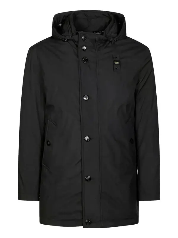 BLAUER. Chester Hooded Parka - Black