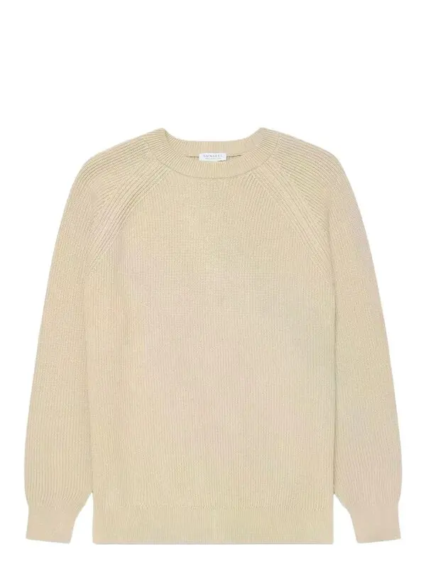 Sunspel Ribbed-knit Cotton Jumper - Neutrals