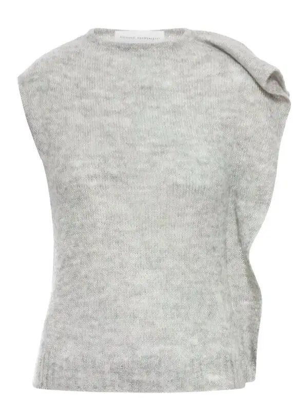 NICCOLO PASQUALETTI Ruffle-detail Vest - Grey