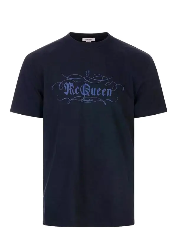 Alexander McQueen Logo T-shirt - Blue