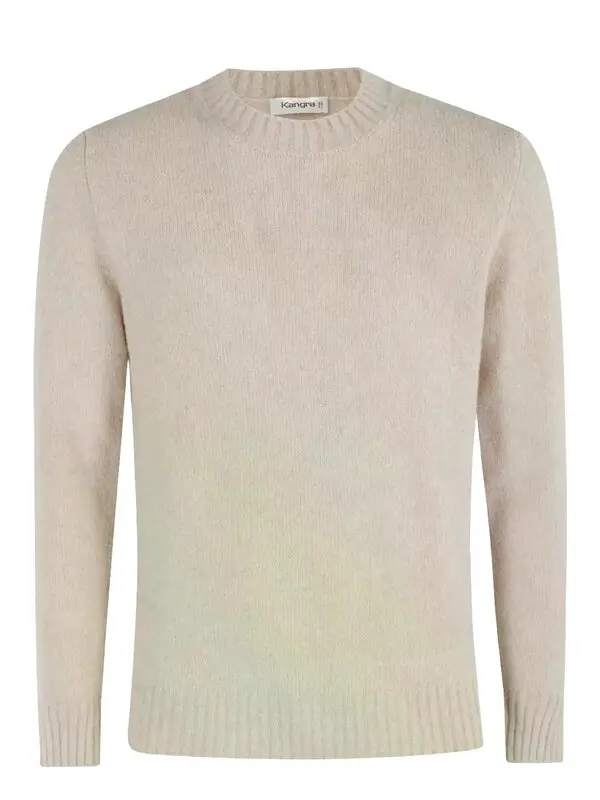 KANGRA Crewneck Long-sleeve Sweater - Neutrals