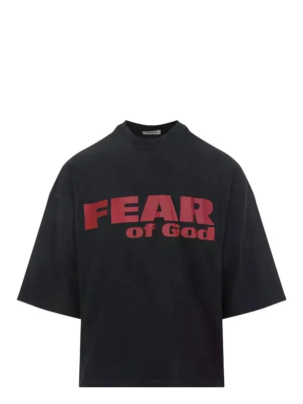 Fear Of God Logo-print T-shirt - Black