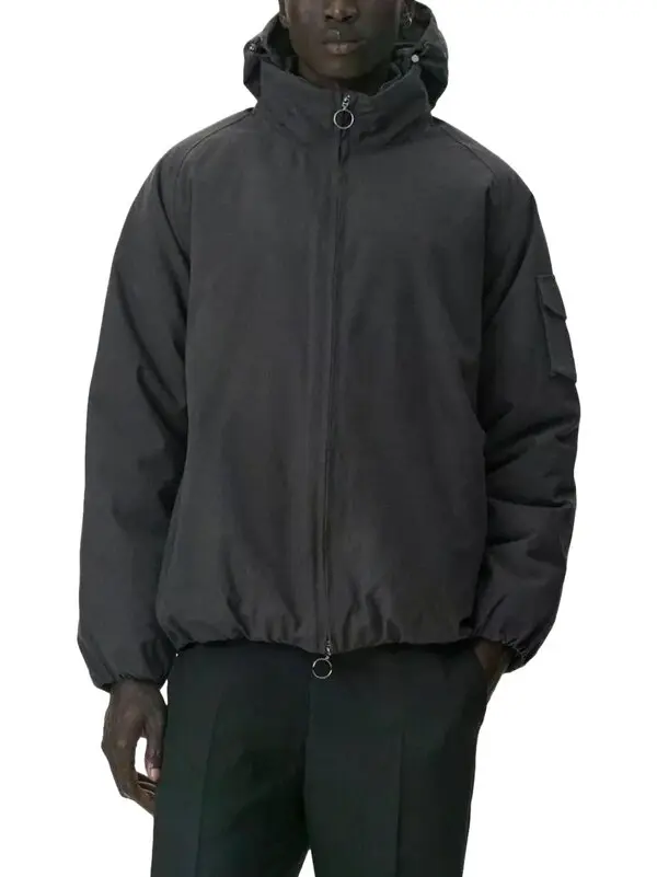 WELTER SHELTER Short Tracker Hooded Jacket - Grey