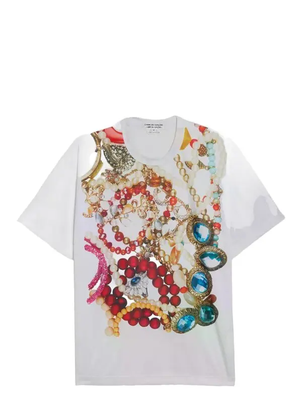 Comme Des Garçons Printed T-shirt - White