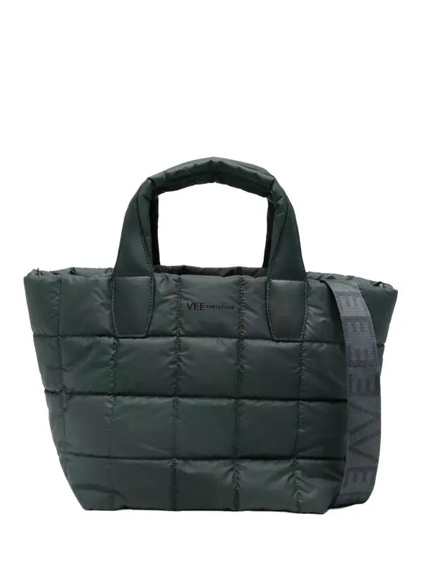 VEECOLLECTIVE Quilted Tote Bag - Green