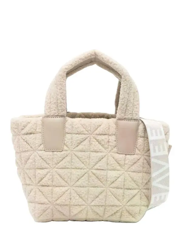 VEECOLLECTIVE Quilted Tote Bag - Neutrals