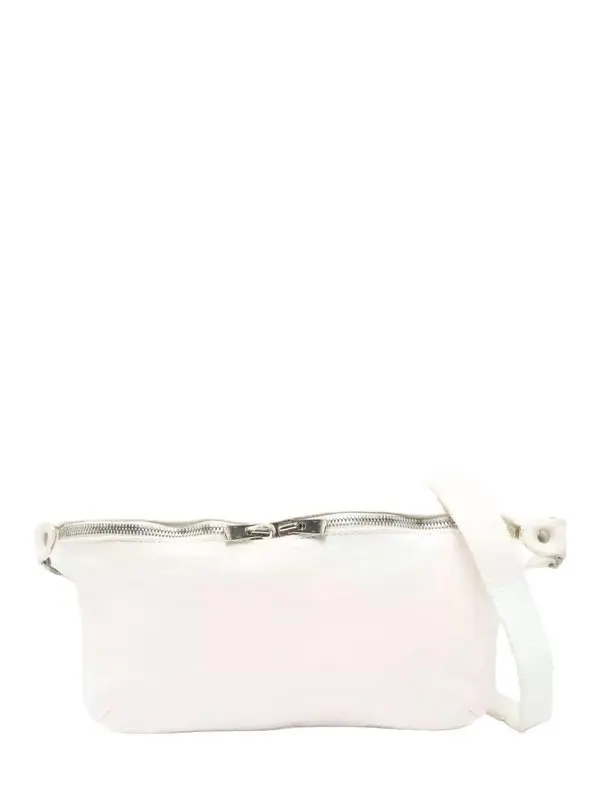 Guidi Leather Shoulder Bag - White