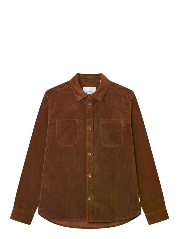 LES DEUX Kody Corduroy Shirt - Brown