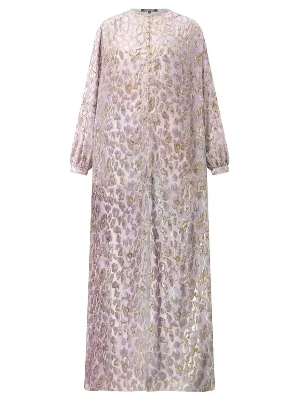 Roberto Cavalli Jaguar Skin-print Maxi Dress - Pink