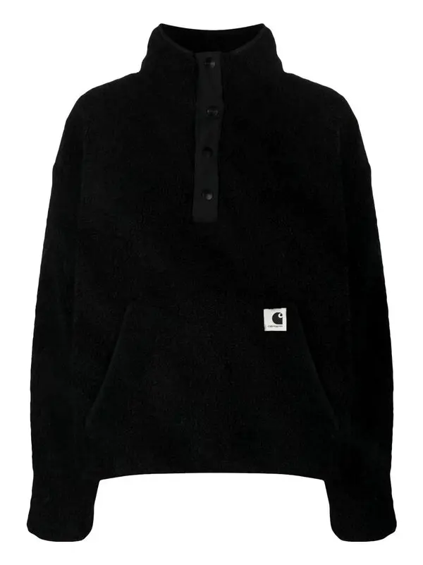 Carhartt Work In Progress Elliot Logo-patch Sweatshirt - Black