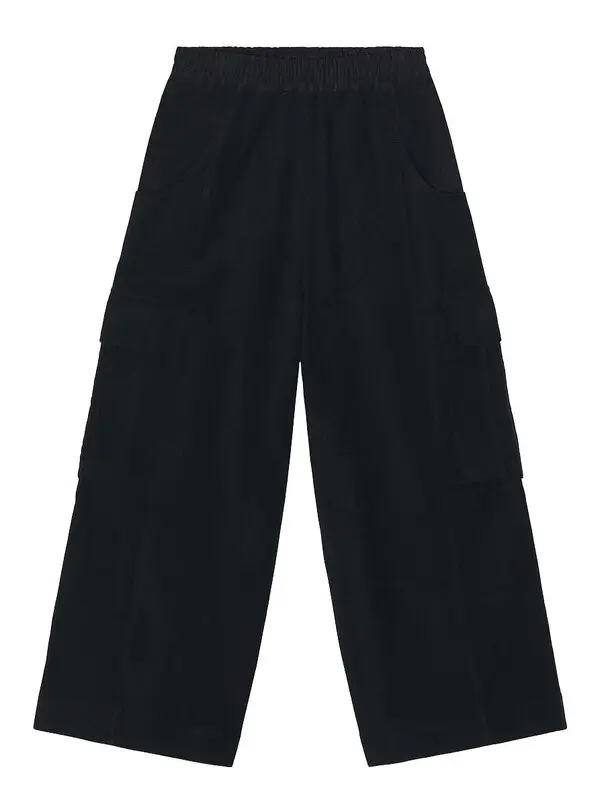 NICHOLAS DALEY Wide Leg Cargo Pant - Navy