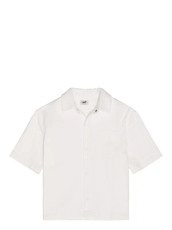 SIEGELMAN STABLE Short Sleeve Button Down - White