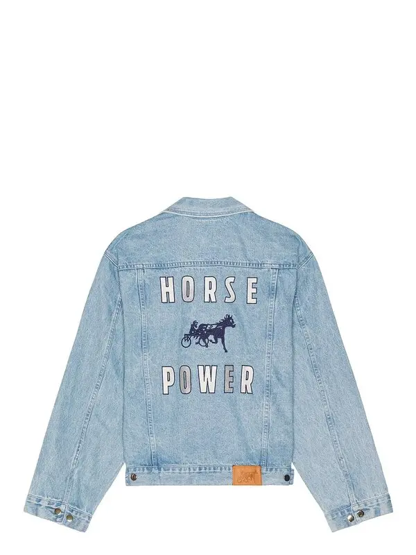 SIEGELMAN STABLE X Ford Patched Denim Jacket - Blue Indigo
