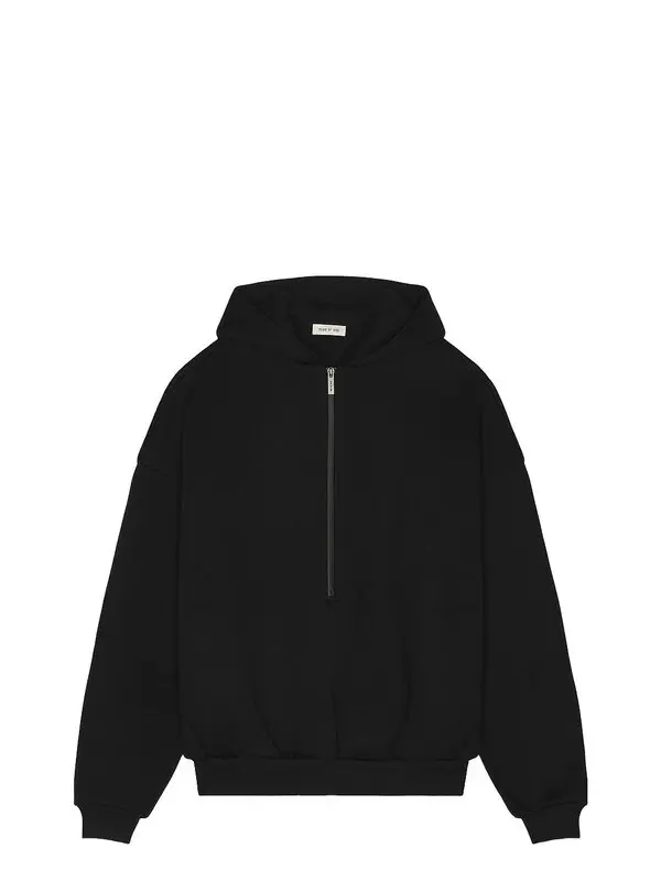Fear Of God Athletic Halfzip Hoodie - Black
