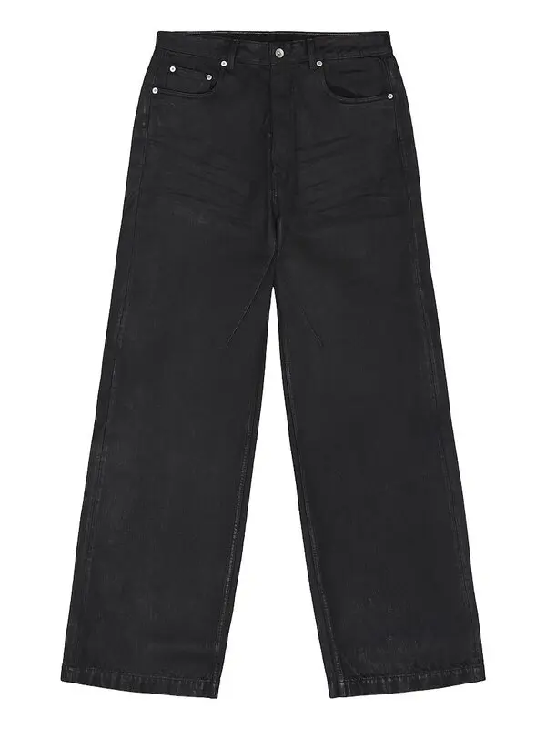 Rick Owens Geth Jeans - Black Wax