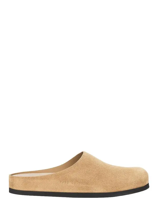 COMMON PROJECTS Suede Clog - Tan