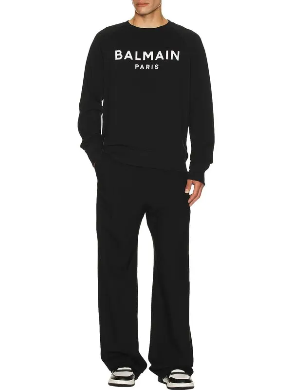 Balmain Printed Sweatshirt - Black