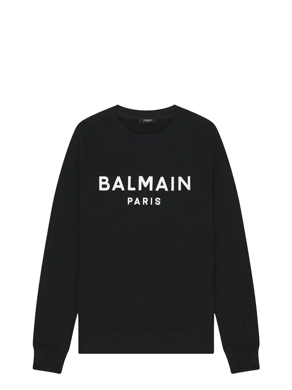 Balmain Printed Sweatshirt - Black