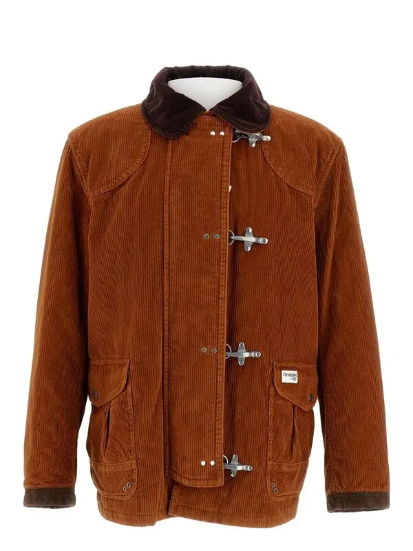 FAY 4-hook Archive Blazer - Brown
