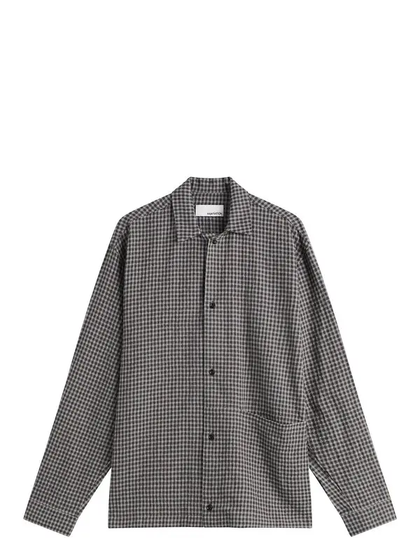 SAGE NATION Siesta Boxy Shirt - Mint Gingham Check