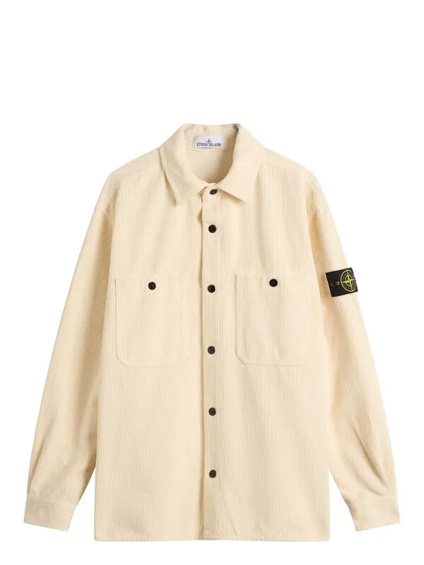 Stone Island Corduroy Overshirt - Ivory