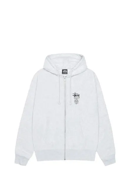 StÜssy Swim Out Zip Hoodie - Ash Heather