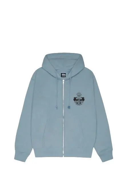 StÜssy Built To Last Zip Hoodie - Slate