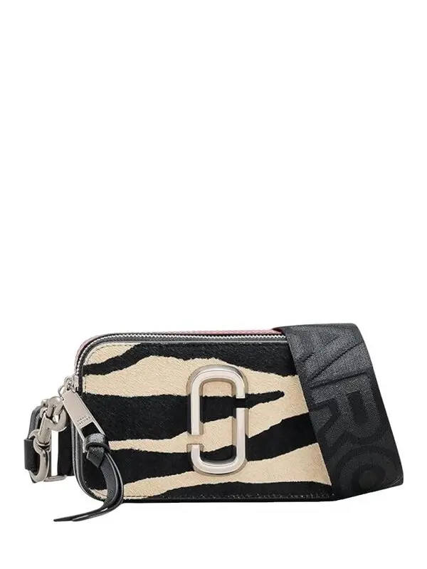 Marc Jacobs The Zebra Haircalf Snapshot Bag - Black/white