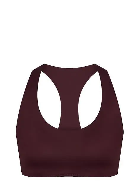 Nike X Skims Shine Racer Back Bra - Currant