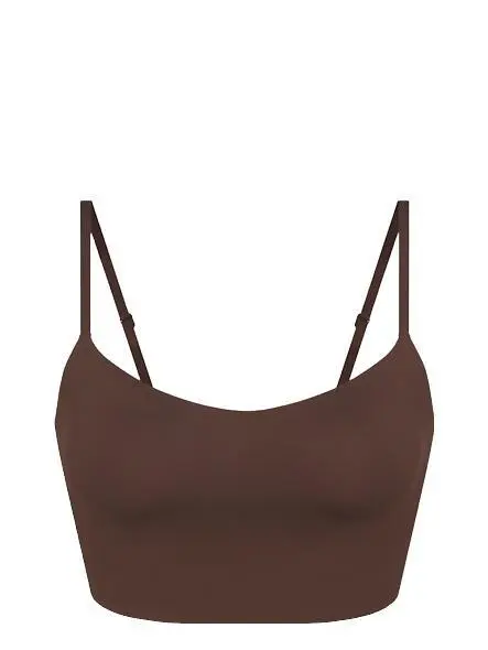 Nike X Skims Matte Cami Bra Top - Dark Sepia