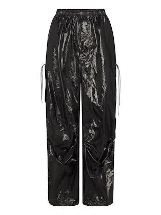 Nike X Skims Shiny Nylon Cargo Pant - Obsidian
