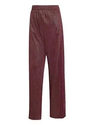 Adidas Lurex Firebird Track Pants - Maroon/gold Metallic