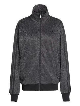 Adidas Lurex Firebird Track Top - Black/silver Metallic