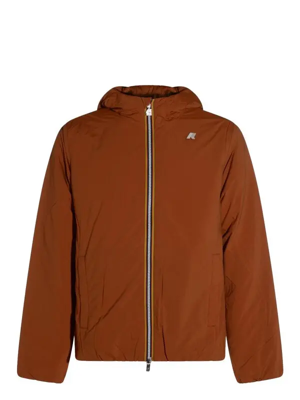 K-WAY Nylon Jack Casual Jacket - Orange Adobe