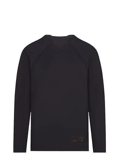 Nike X Skims Airy V-neck Oversized Long Sleeve Top - Obsidian