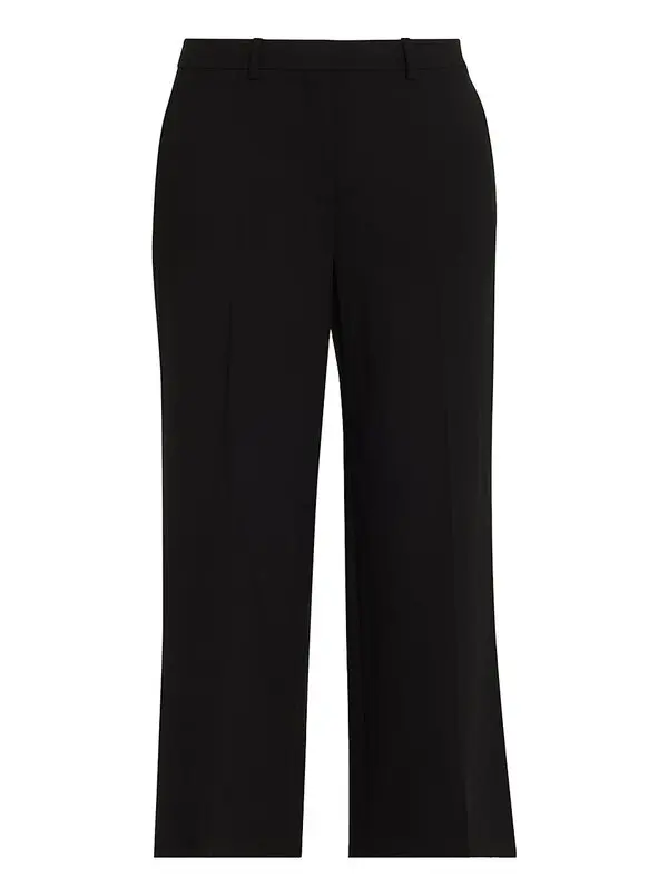 Theory Classic Straight-leg Good Wool Pants - Black