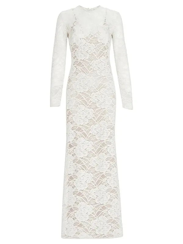 Silvia Tcherassi Lace Maxi Dress - White