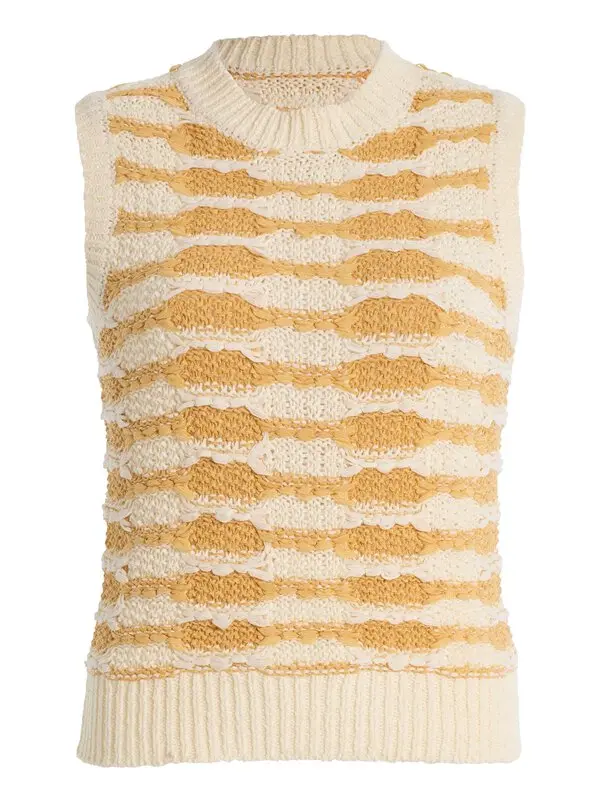 Ulla Johnson Patrizia Striped Knit Top - White