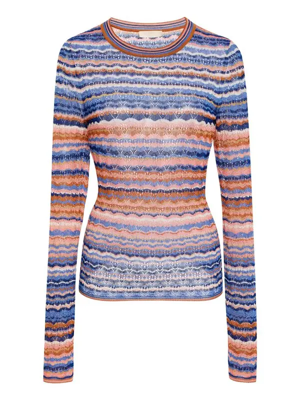 Ulla Johnson Lunaire Pointelle-knit Top - Multi