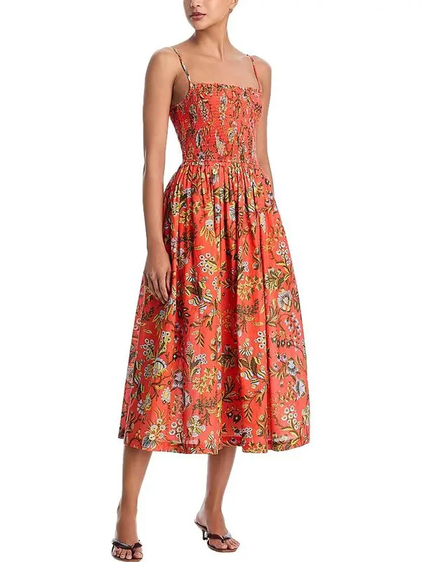 Cara Cara Surell Faux Fur Textured Pull Through Scarf - Clover Orange