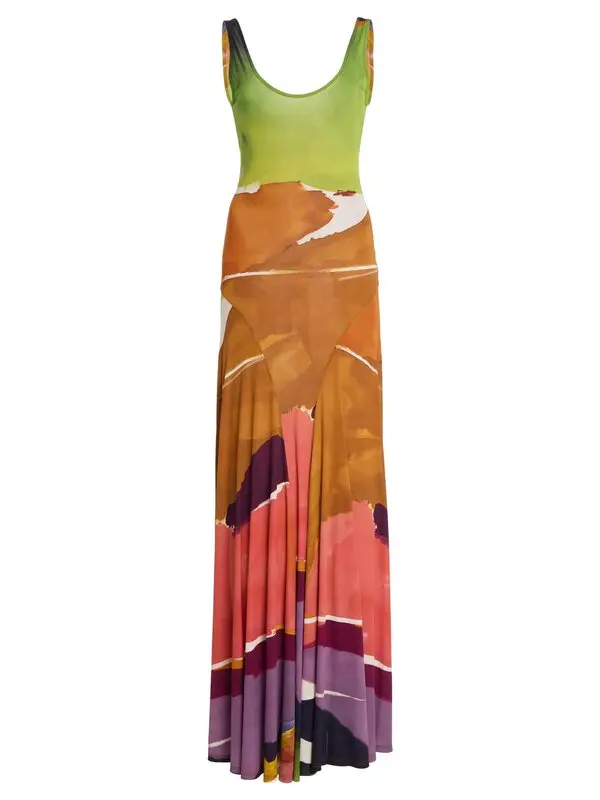 Ulla Johnson Malie Printed Jersey Maxi Dress - Multi